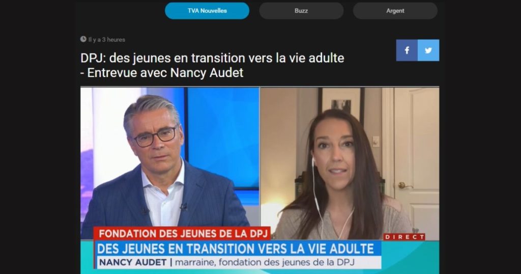 Nancy Audet en entrevue à LCN - Fondation des jeunes de la DPJ