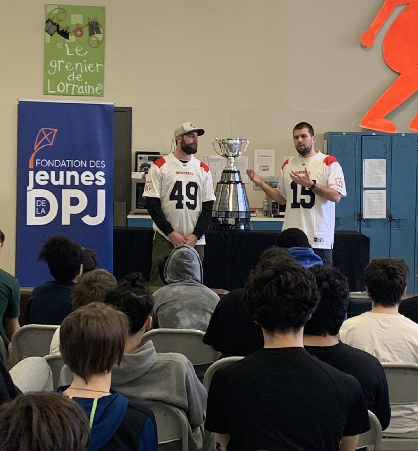 Les Alouettes visitent des jeunes de la DPJ à l’occasion des Journées ...